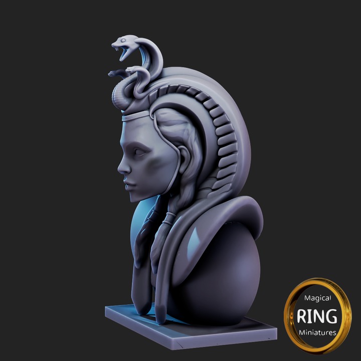 3D Printable Stylized Egyptian Statue by MagicalRingMiniatures