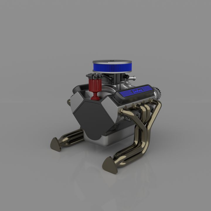 3D Printable High-Performance V8 Engine 3D Model - STL Files for 3D ...