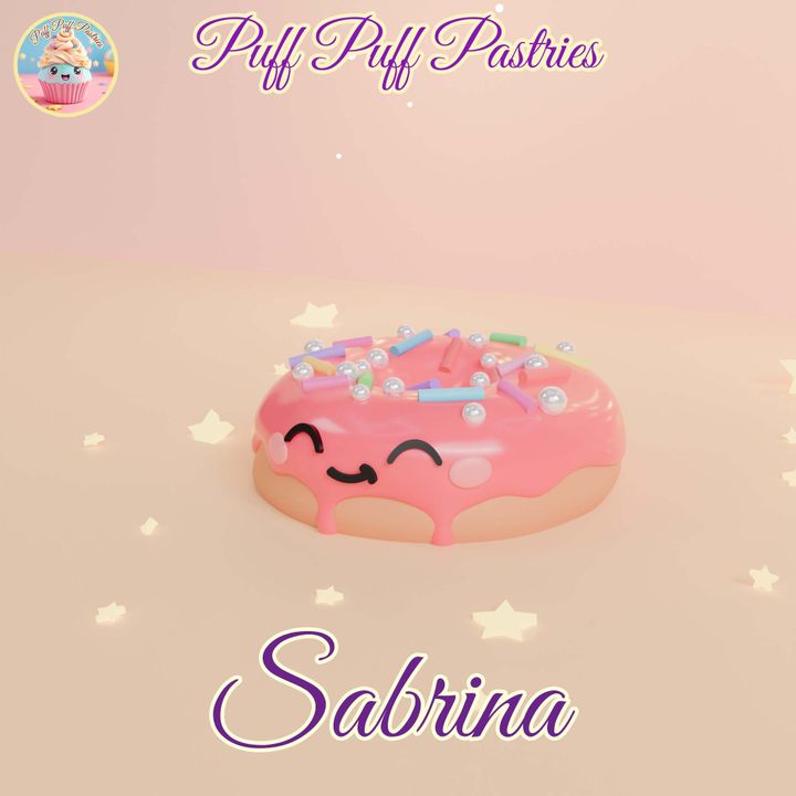3D Printable Kawaii Donut Sandy and Sabrina by Puff Puff Pastries