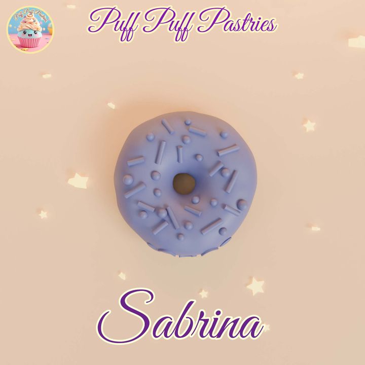 3D Printable Kawaii Donut Sandy and Sabrina by Puff Puff Pastries