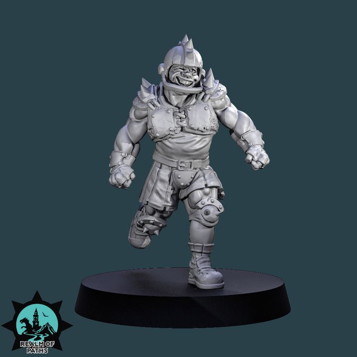 3D Printable HUMAN - FANTASY FOOTBALL by Realm of Paths