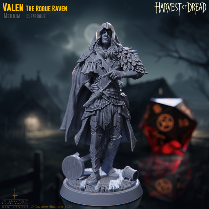 3D Printable Valen, the Rogue Raven by Claymore Miniatures