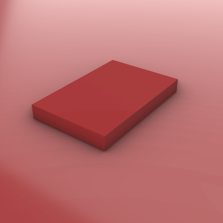 3D Printable LEGO Tile - 2X3 by VLAD-MARIUS