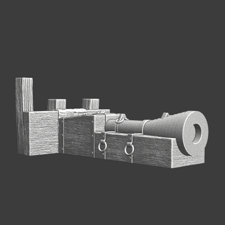 3D Printable Wargaming prop - Medieval ground bombard by Northern ...