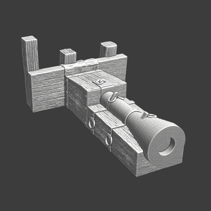 3D Printable Wargaming prop - Medieval ground bombard by Northern ...