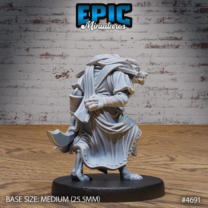 3D Printable Gnoll Tribe Rogue / Hyena Hybrid / Humanoid Evil Race ...