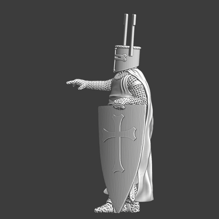 3D Printable Teutonic Brother Knight pointing by Northern Crusades ...