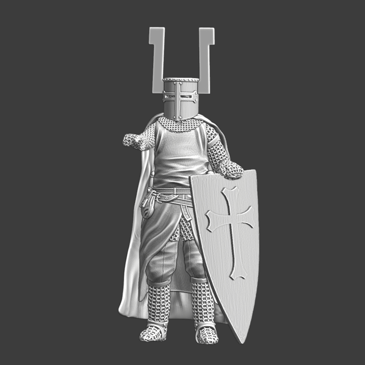 3D Printable Teutonic Brother Knight pointing by Northern Crusades ...