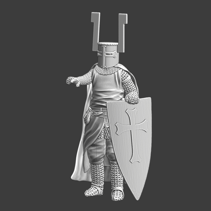 3D Printable Teutonic Brother Knight pointing by Northern Crusades ...