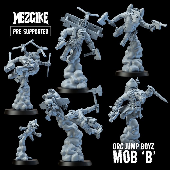 3D Printable Jump boyz mob B (pre-supported) by MEZGIKE
