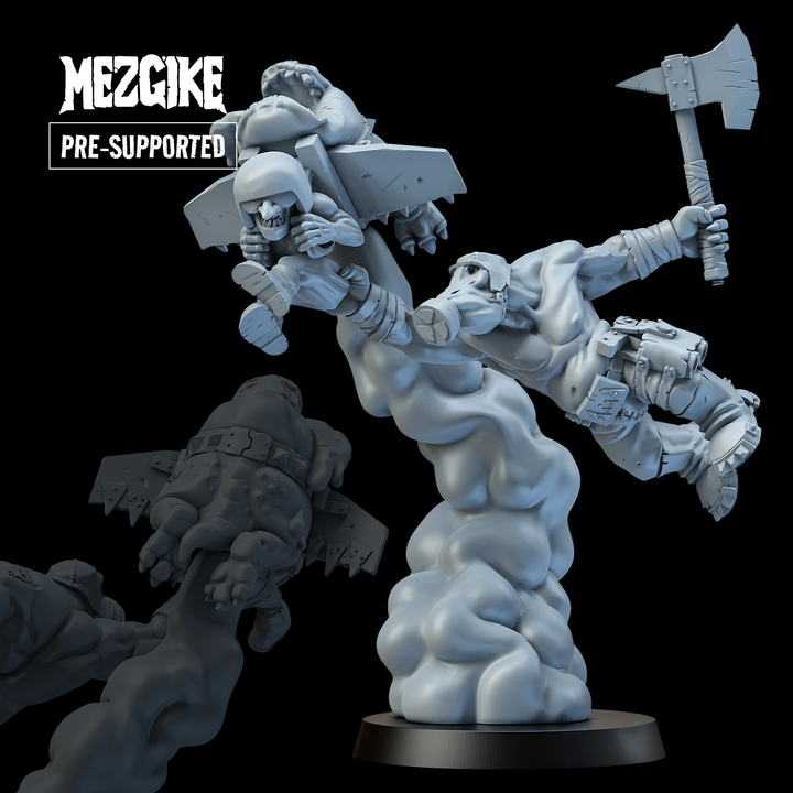 3D Printable Jump boyz mob B (pre-supported) by MEZGIKE