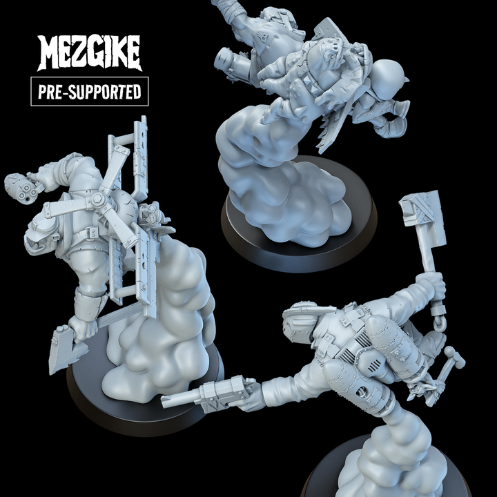 3D Printable Jump boyz mob B (pre-supported) by MEZGIKE