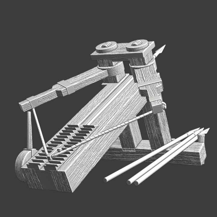 3D Printable Medieval spear thrower - Wargaming model by Northern ...