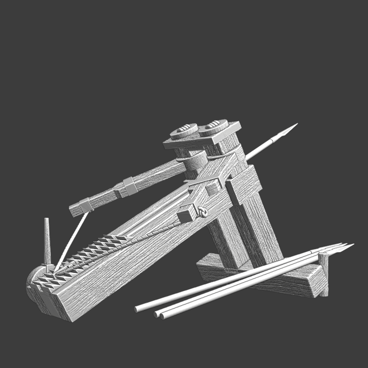 3D Printable Medieval spear thrower - Wargaming model by Northern ...