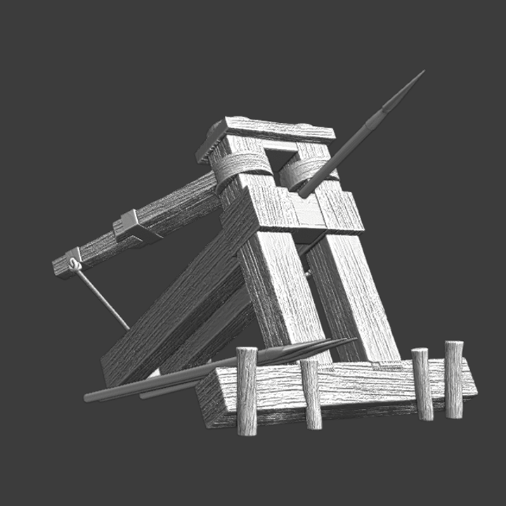3D Printable Medieval spear thrower - Wargaming model by Northern ...