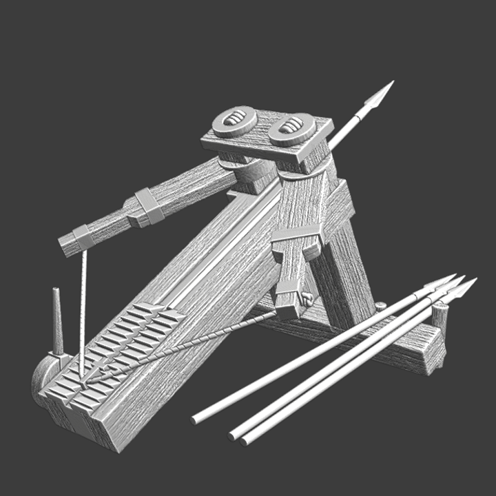 3D Printable Medieval spear thrower - Wargaming model by Northern ...