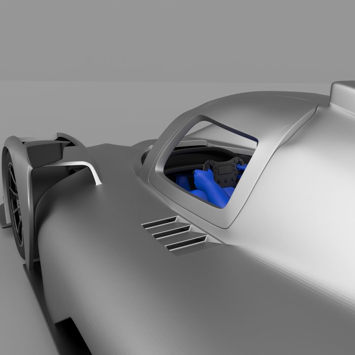 3D Printable High-Performance Hybrid RaceCar (LMDh) 3D Printable Model ...