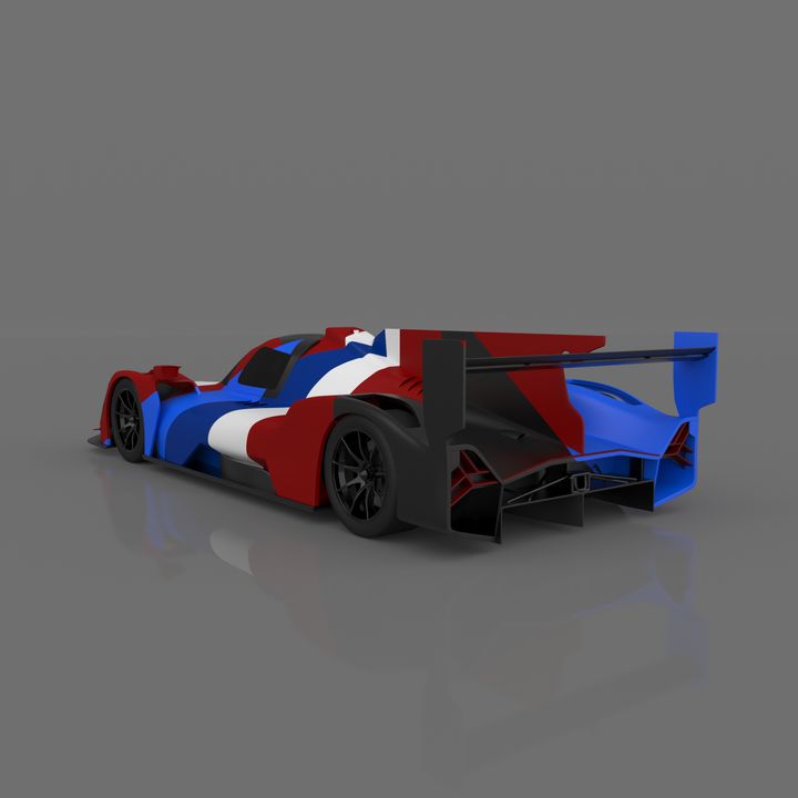 3D Printable High-Performance Hybrid RaceCar (LMDh) 3D Printable Model ...