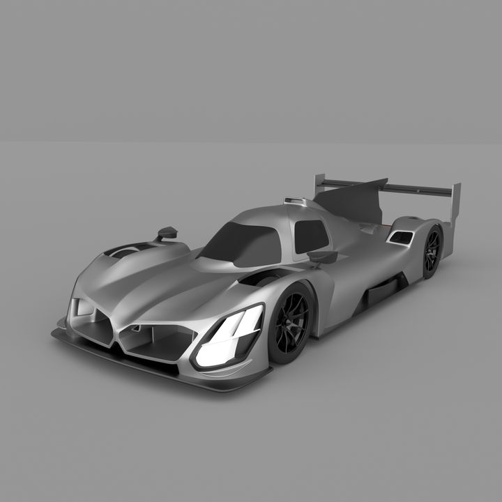 3D Printable High-Performance Hybrid RaceCar (LMDh) 3D Printable Model ...