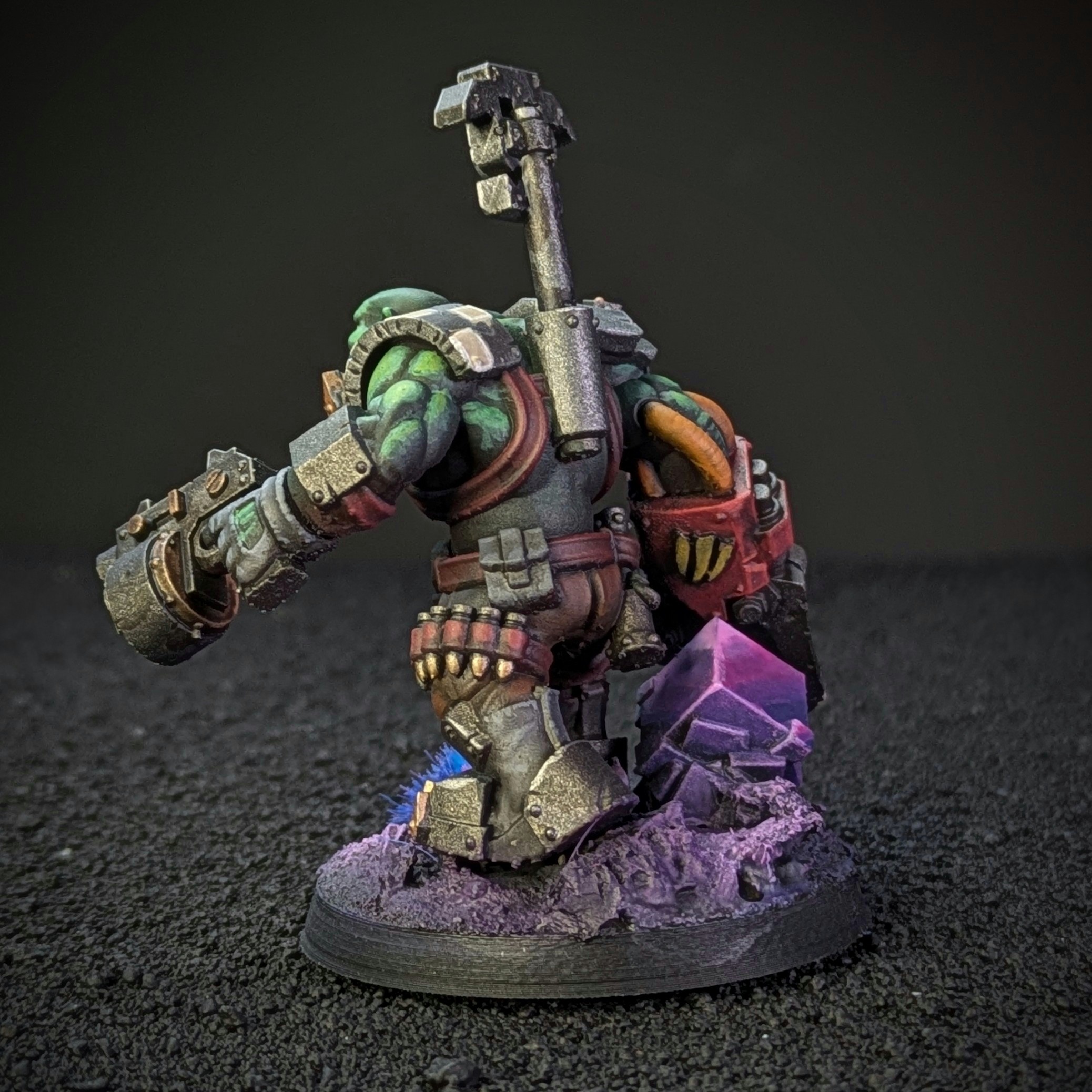 3D Printable MOB BOSS 1 - Orc Marauders by Skulltown Minis