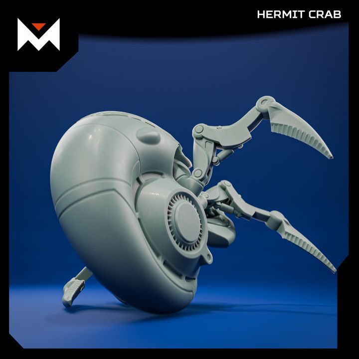 3D Printable Hermit crab by Mohammad hossein attaran
