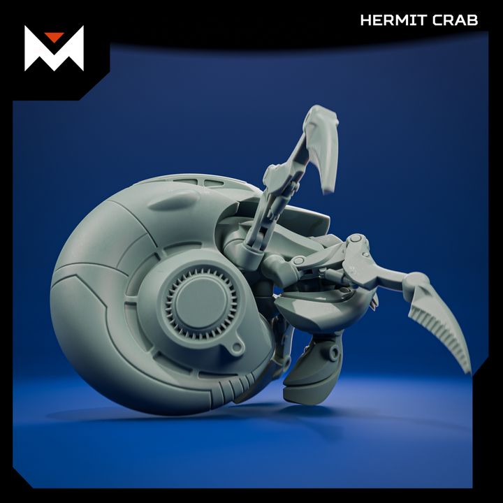 3D Printable Hermit crab by Mohammad hossein attaran