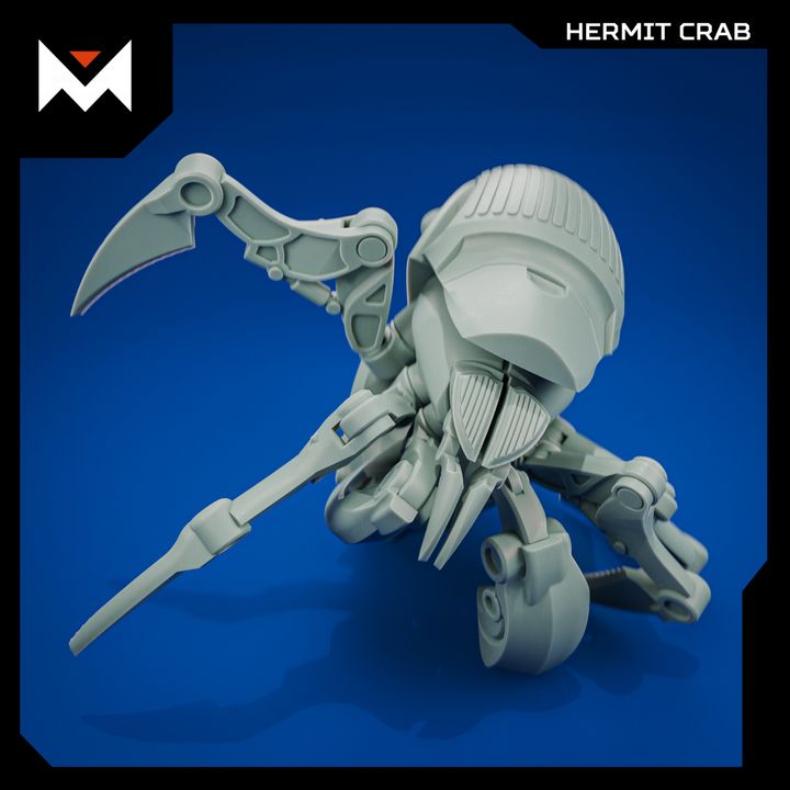 3D Printable Hermit crab by Mohammad hossein attaran