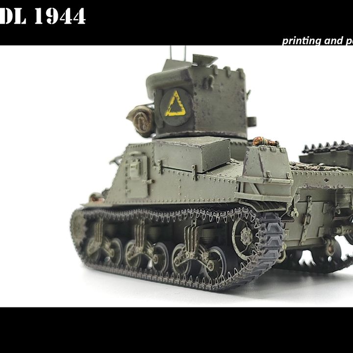 3D Printable M3 Grant CDL - Canal Defence Light by Counlane Models