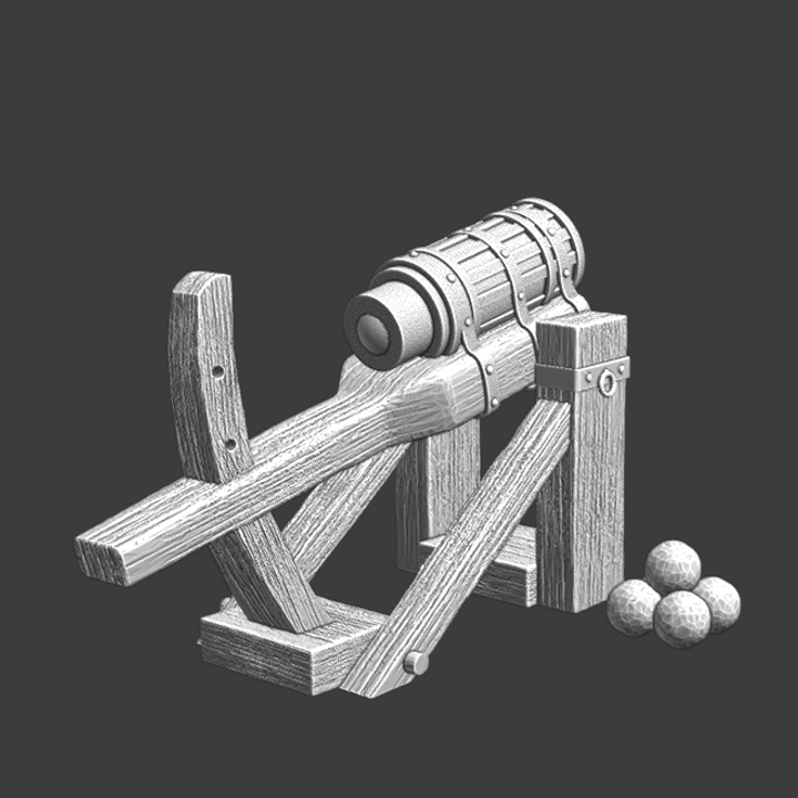 3D Printable Medieval Teutonic Cannon - Wargaming by Northern Crusades ...