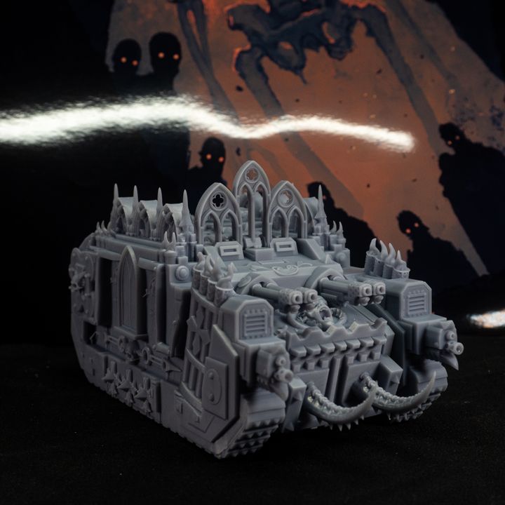 3D Printable Infernal Tank by Immaterium God Miniatures