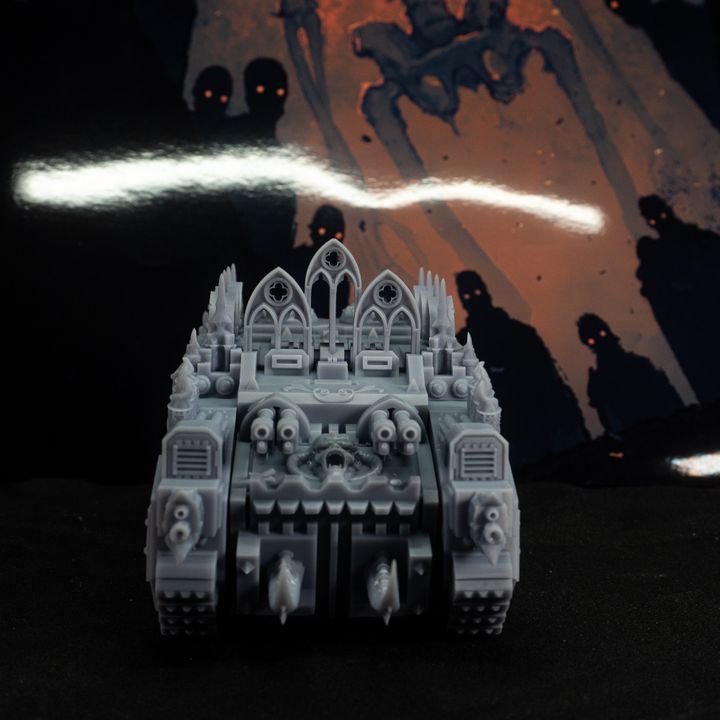 3D Printable Infernal Tank by Immaterium God Miniatures