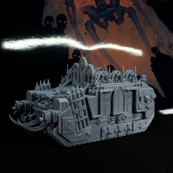 3D Printable Infernal Tank by Immaterium God Miniatures
