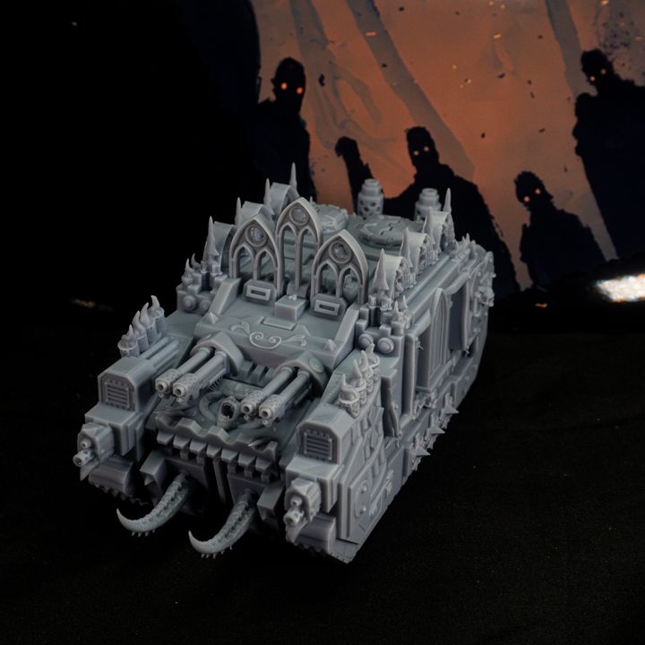 3D Printable Infernal Tank by Immaterium God Miniatures
