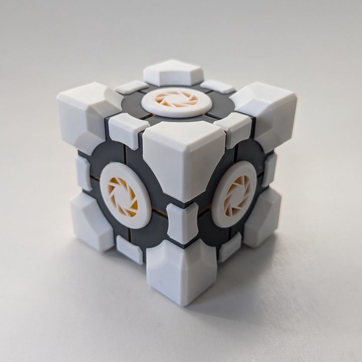 3D Printable Portal Cube by Red Kraken Forge