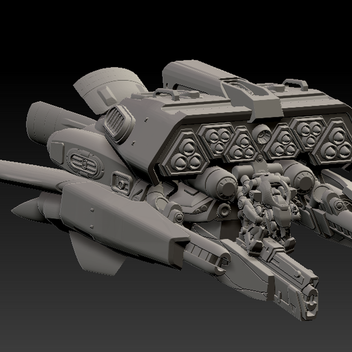 3D Printable Cerberus Nova Unit by David Tarron