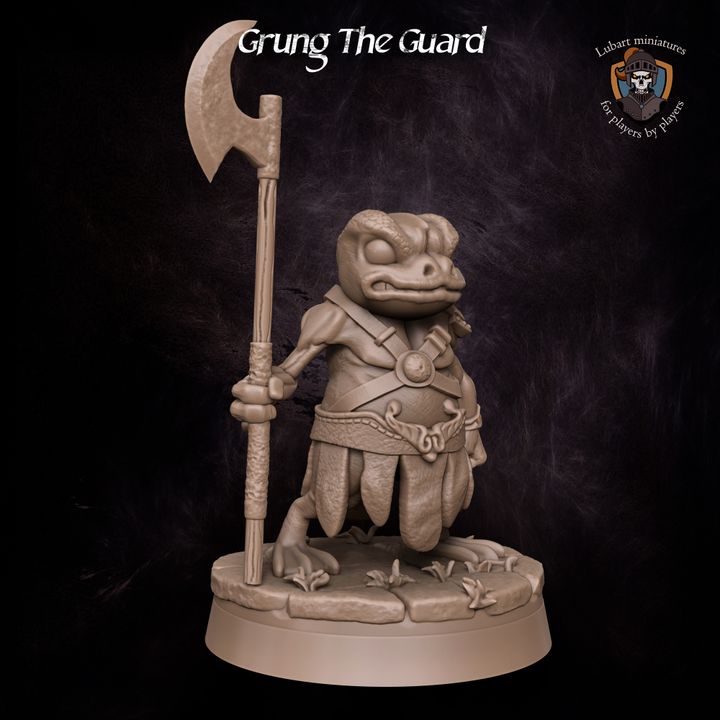 3D Printable Grung the Guard by Lubart Miniatures