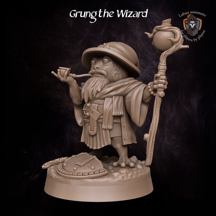 3D Printable Grung the Wizard by Lubart Miniatures