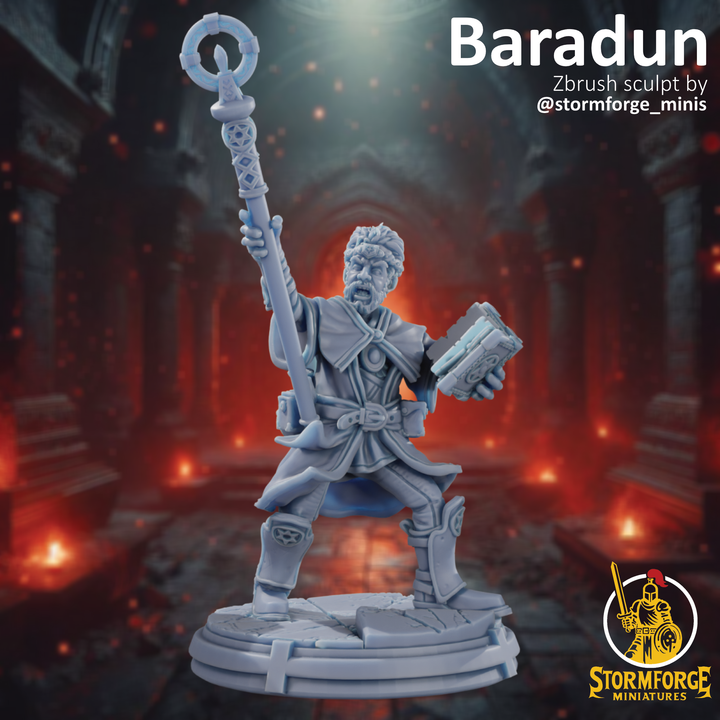 3D Printable High Sorcerer Baradun 28mm FREE Viva La Dirt League ...