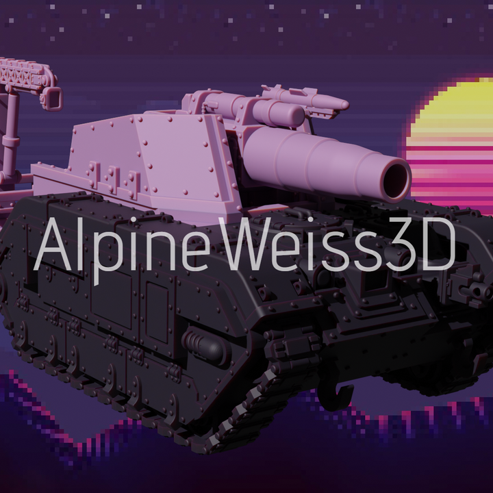 3D Printable Imperial Big Fire Support Tank [Presupported] by AlpineWeiss3D