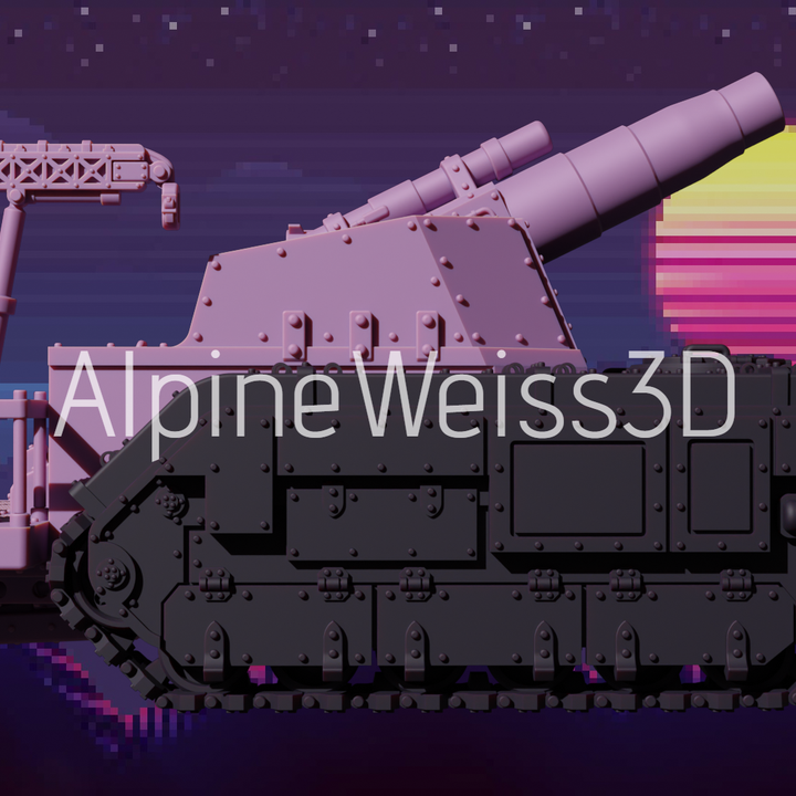 3D Printable Imperial Big Fire Support Tank [Presupported] by AlpineWeiss3D