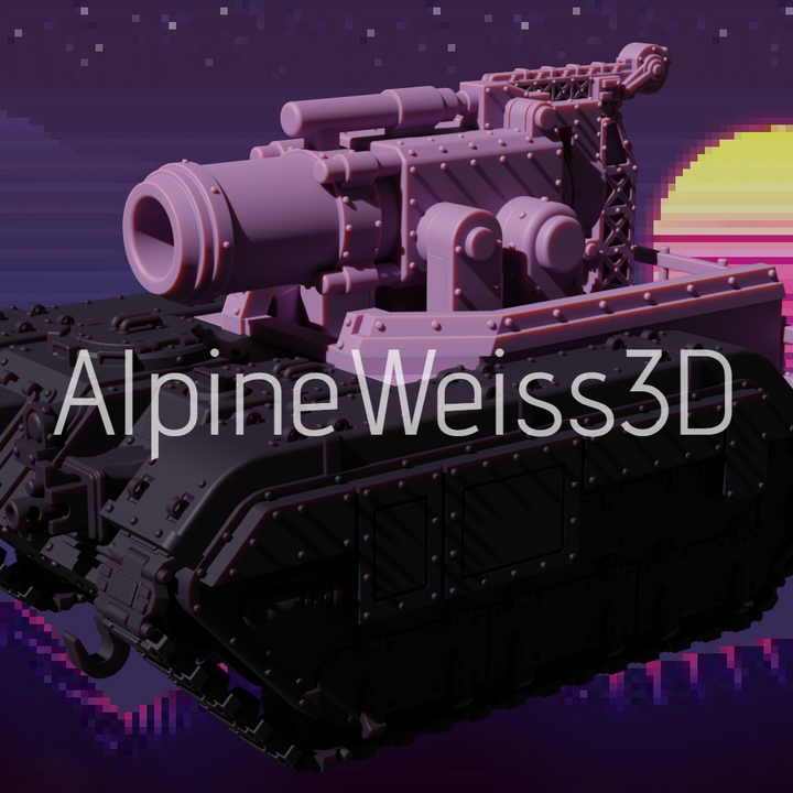 3D Printable Imperial Big Fire Support Tank [Presupported] by AlpineWeiss3D
