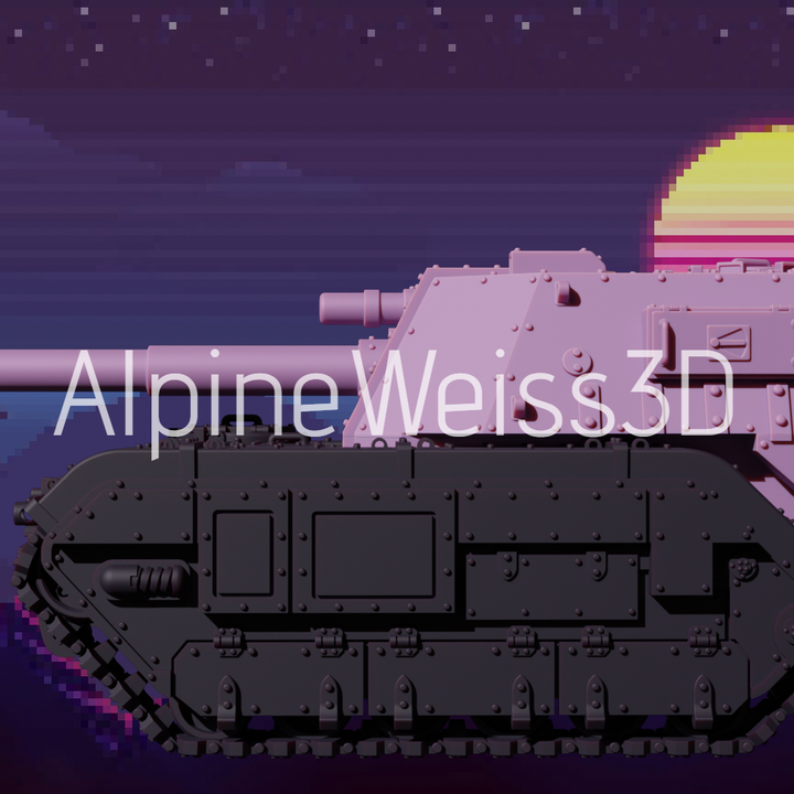 3D Printable Imperial Big Fire Support Tank [Presupported] by AlpineWeiss3D