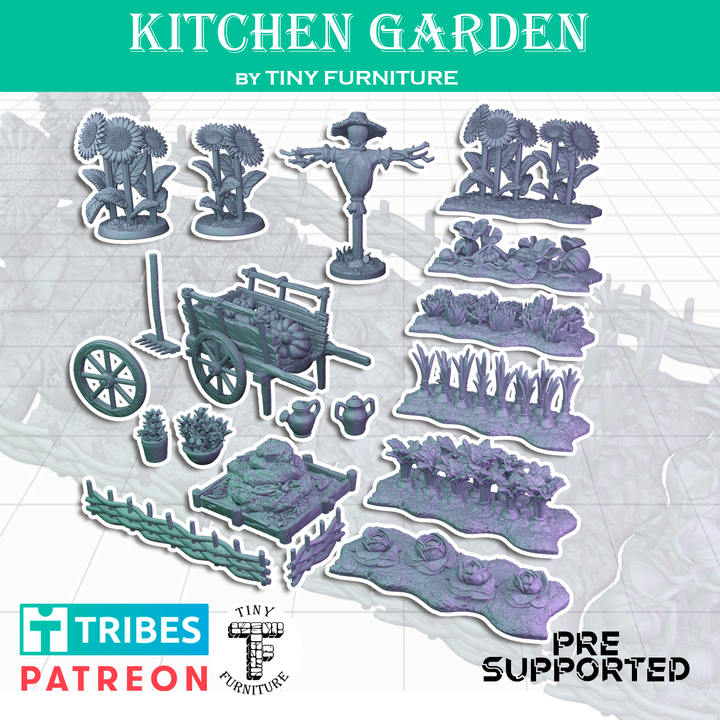 3D Printable Kitchen Garden by Tiny Furniture