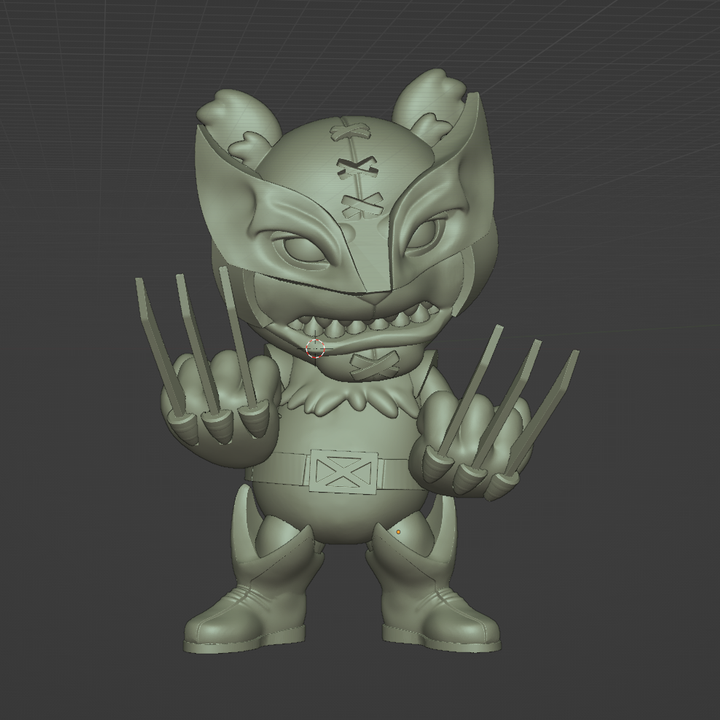 3D Printable Wolverine Panda by Karine Tremblay
