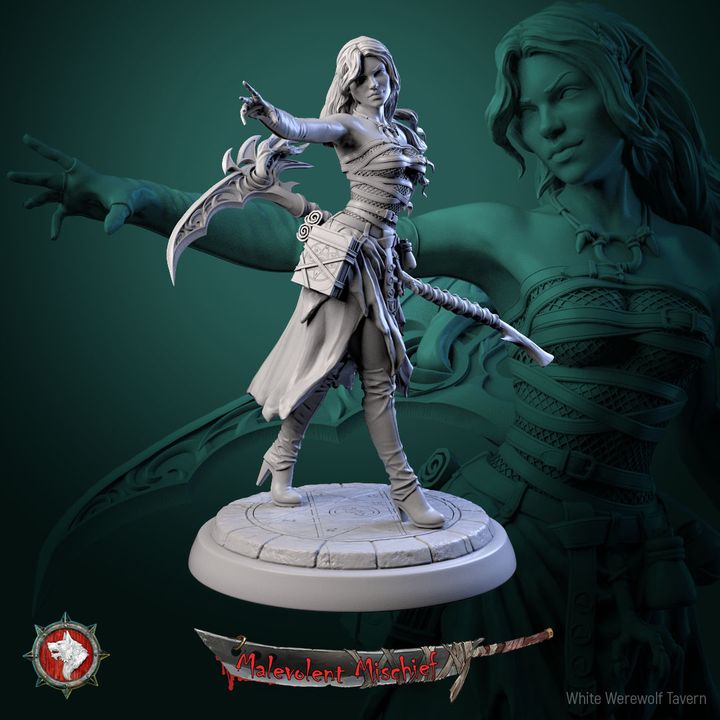 3D Printable Alberta the Soulflayer 75mm and 32mm pre-supported by ...