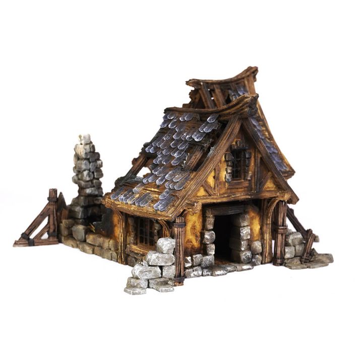 3D Printable Ruined Villa by My Dungeon