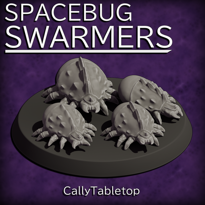 3D Printable Space Bug Swarmers by Cally Tabletop