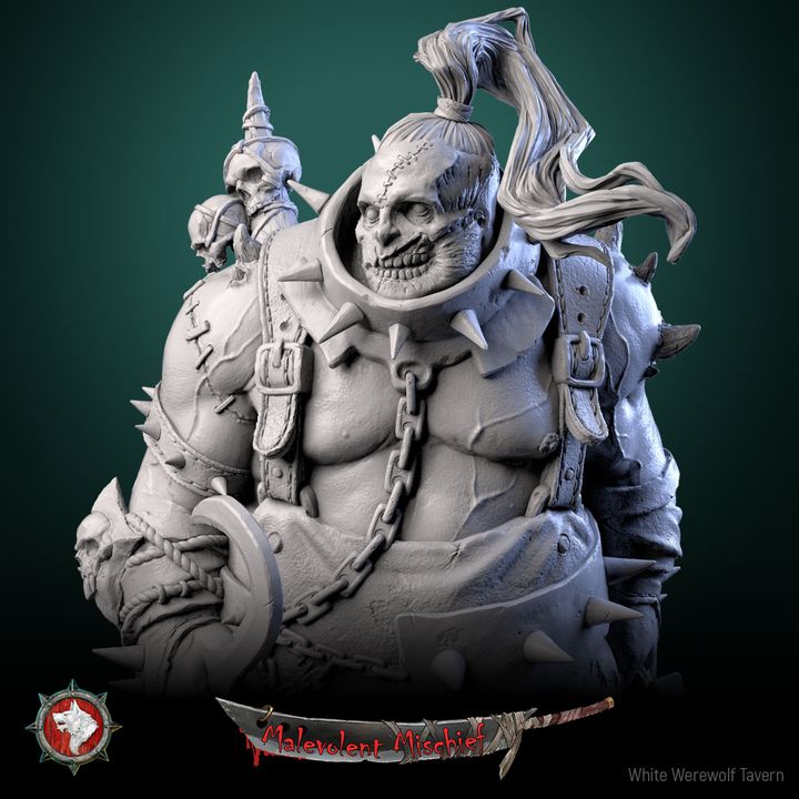 3D Printable Bonesmith heroic miniature pre-supported by White Werewolf ...