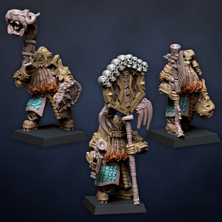 3D Printable Citadel Guard (Command Group) by Dragon's Lake Miniaturas