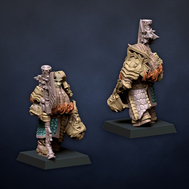 3D Printable Citadel Guard (Command Group) by Dragon's Lake Miniaturas